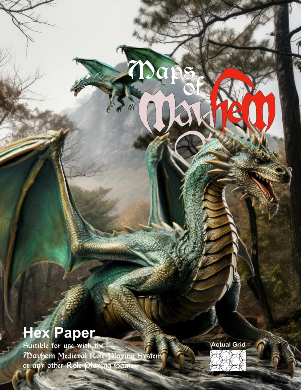 Maps of Mayhem: Hex paper with modified hex grid for easy mapping ...