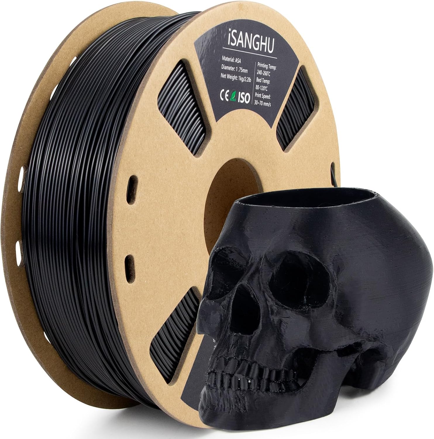 iSANGHU ASA Filament 1.75 +/- 0.02mm - UV/Rain/Heat Resistant Durable ...