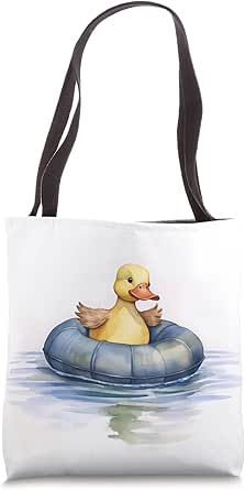 Amazon.com: Duck, Float, Waterfowl, Swimming, Inflatable Tote Bag ...