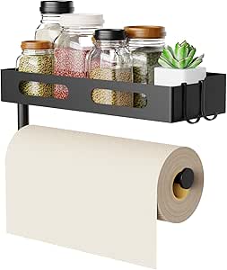 Amazon.com - Paper Towel Holder Wall Mount for Kitchen, Paper Towel ...