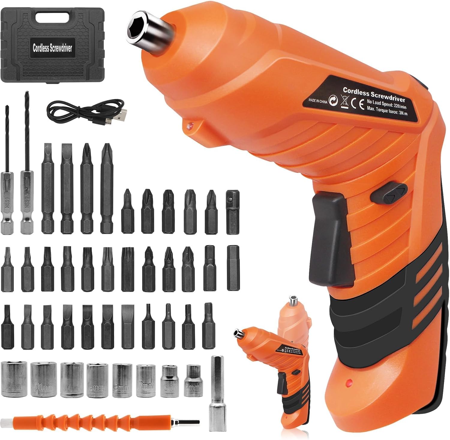 Amazon.com: MQUPIN Electric Screwdriver, Rechargeable 3.6V Cordless ...