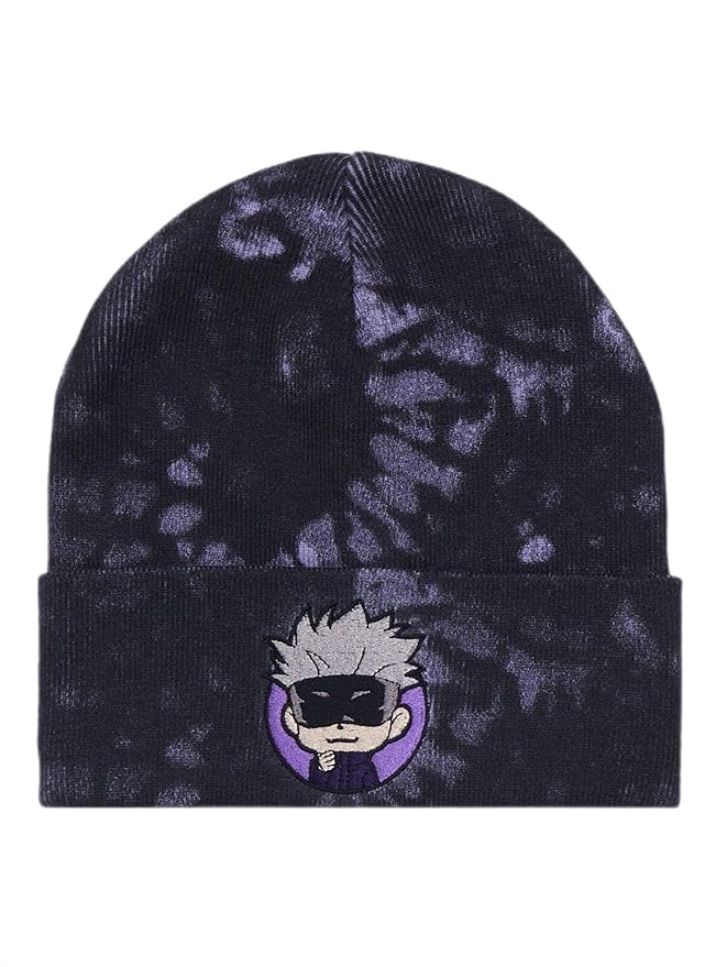 Amazon.com: Jujutsu Kaisen Chibi Satoru Gojo Tie-Die Beanie - BoxLunch ...