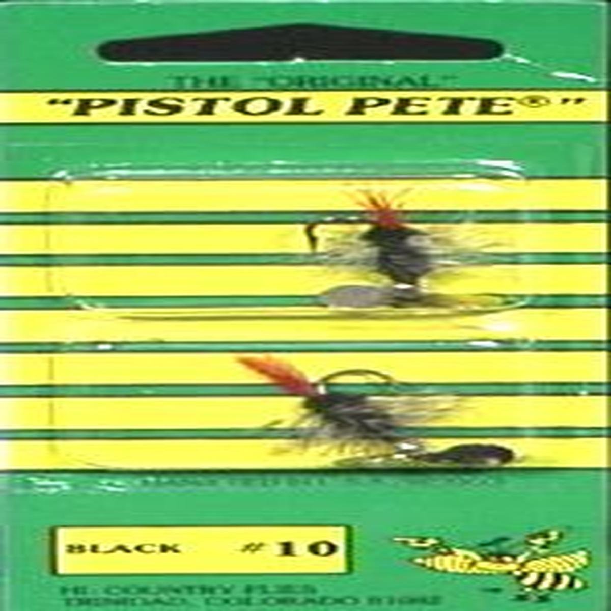 Pistol Pete Hi-Country Fishing Flies, Size 10, Black : Amazon.in ...