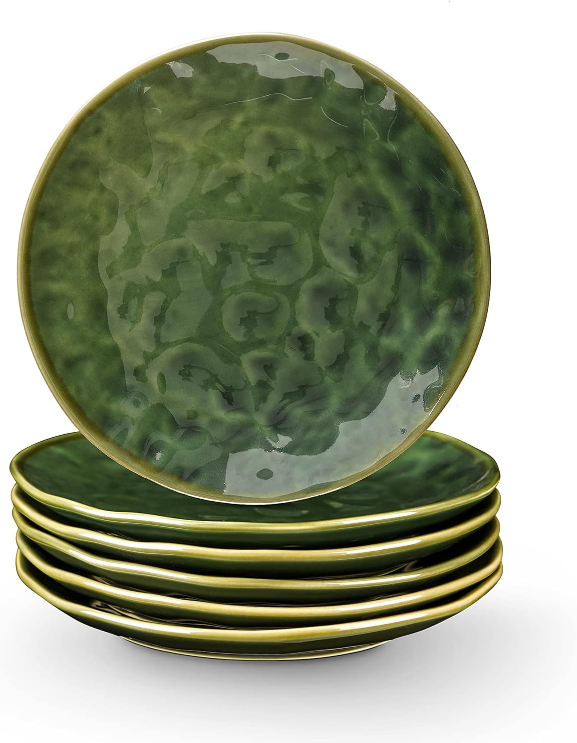 Amazon.com | Ceramic Round Dessert Salad Plates - 8 Inch Dessert Plates ...