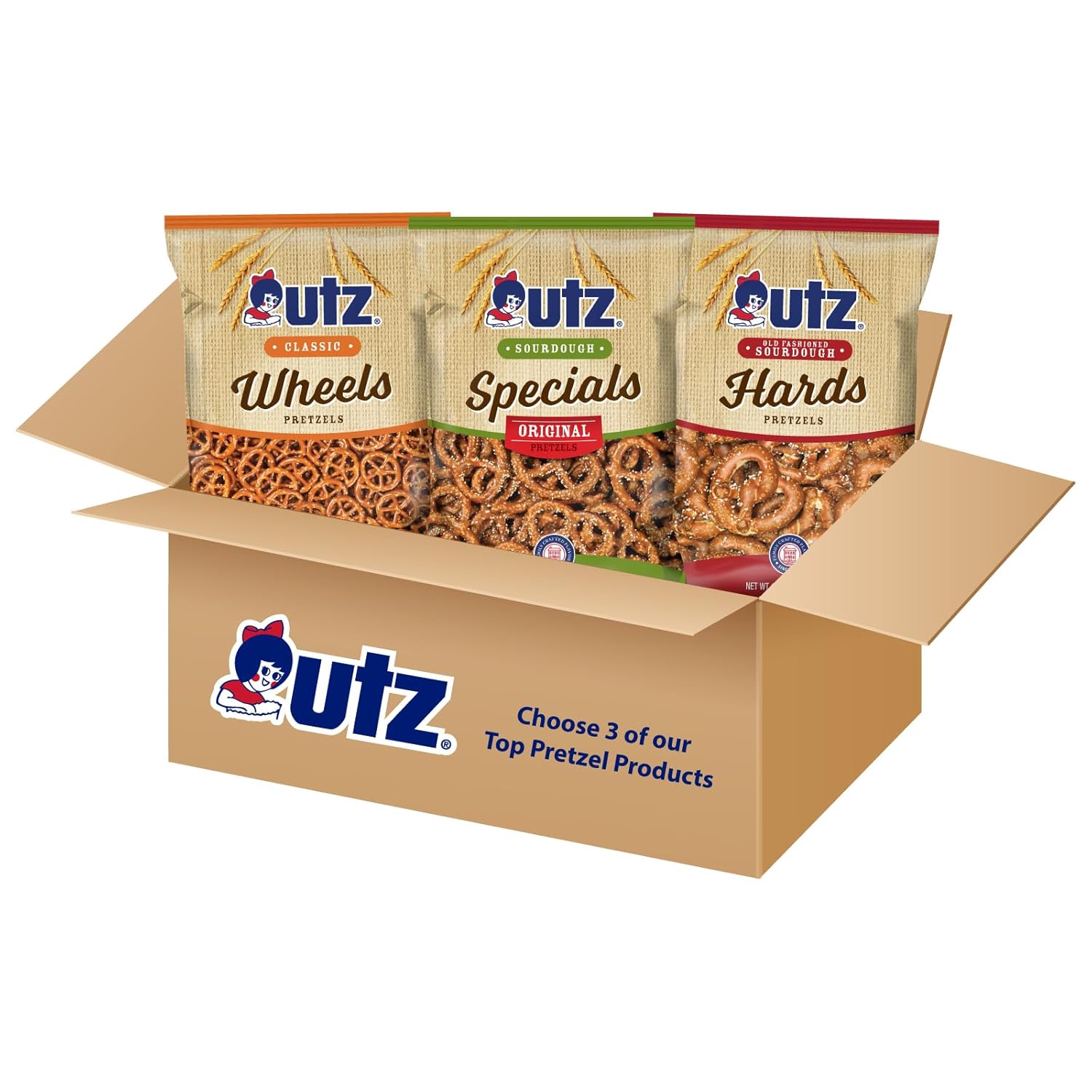 Amazon.com: Utz Custom Pretzel 3 Bag Bundle (12 oz-16 oz Pretzels ...