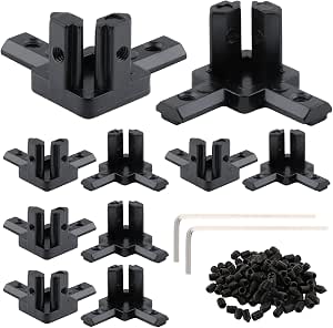 Amazon.com: 10pcs Corner Bracket Solid Connectors, Square Tubing ...