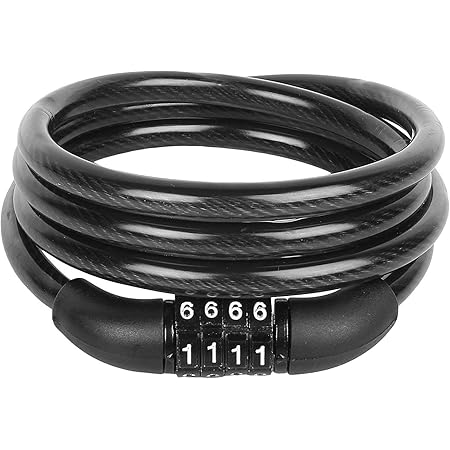 Strauss Multipurpose Bike/Cycle/Bicycle/Number Lock, (Black) : Amazon ...
