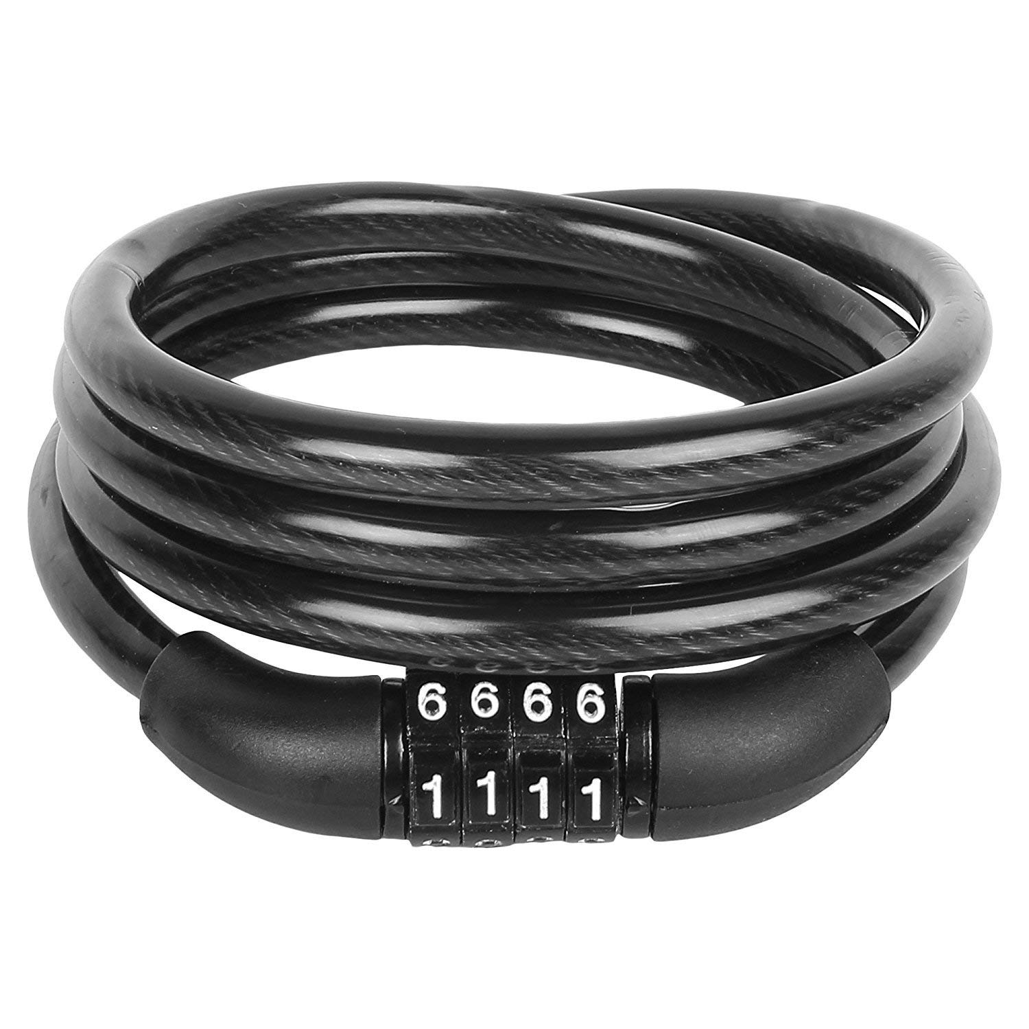 Strauss Multipurpose Bike/Cycle/Bicycle/Number Lock, (Black) : Amazon ...