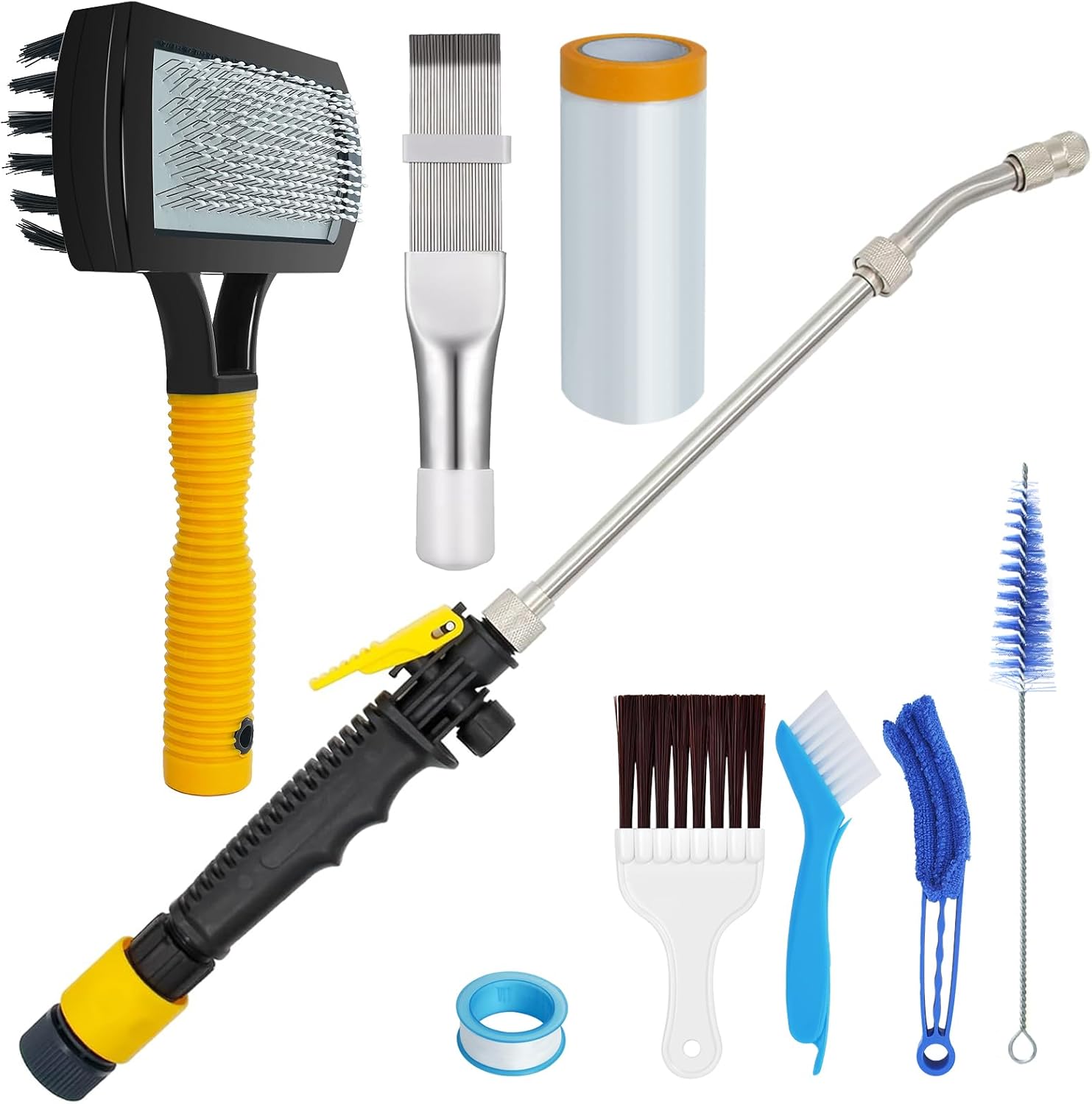 Amazon.com: Aufind 7 PCS Different Air Conditioner Fin Cleaner kit ...
