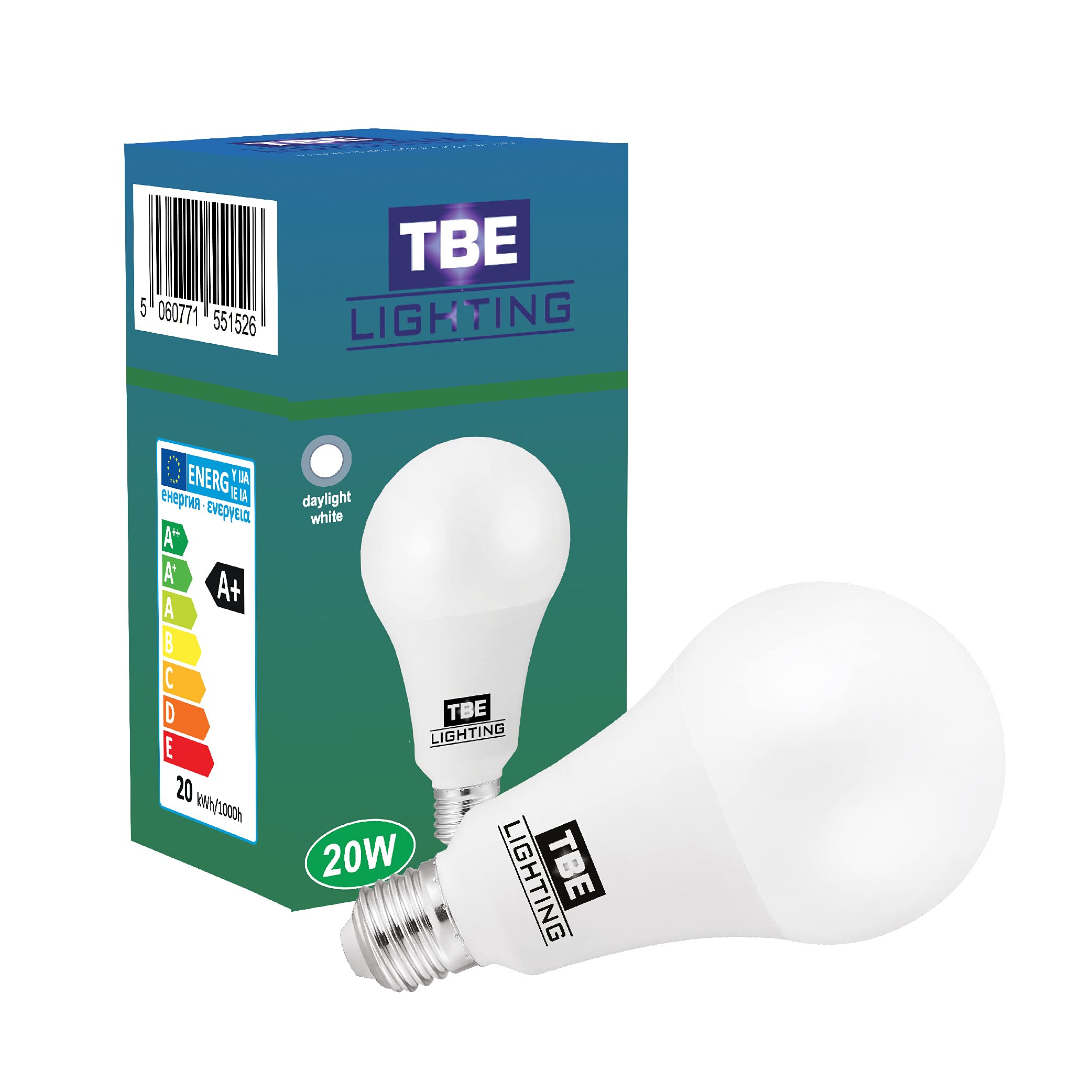 TBE LIGHTING 20W LED A80 Bulb - E27 Standard Screw Fitting, 150w ...