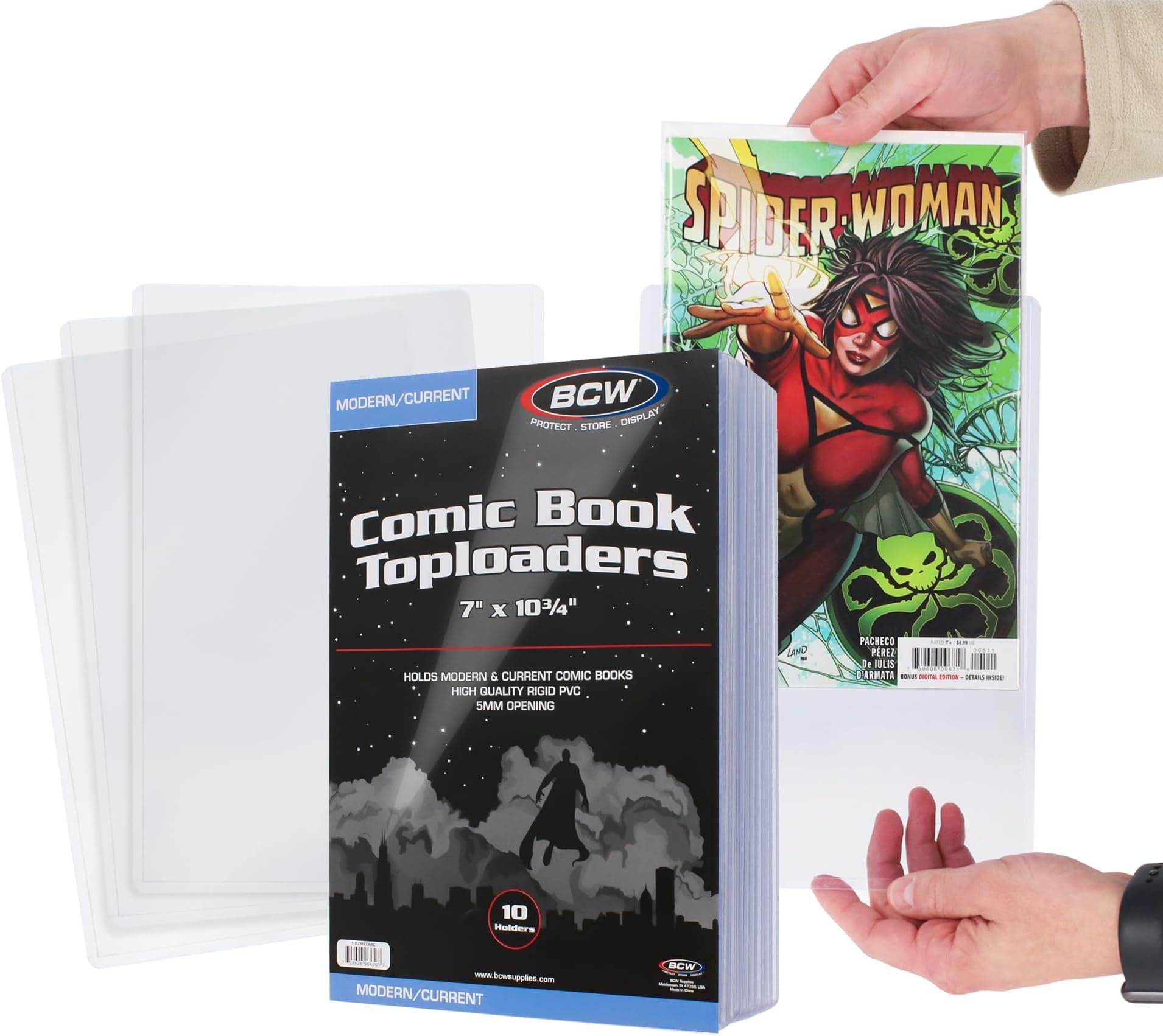 10-pack Current Comic Book Toploaders Clear PVC Protection 10-Pack ...