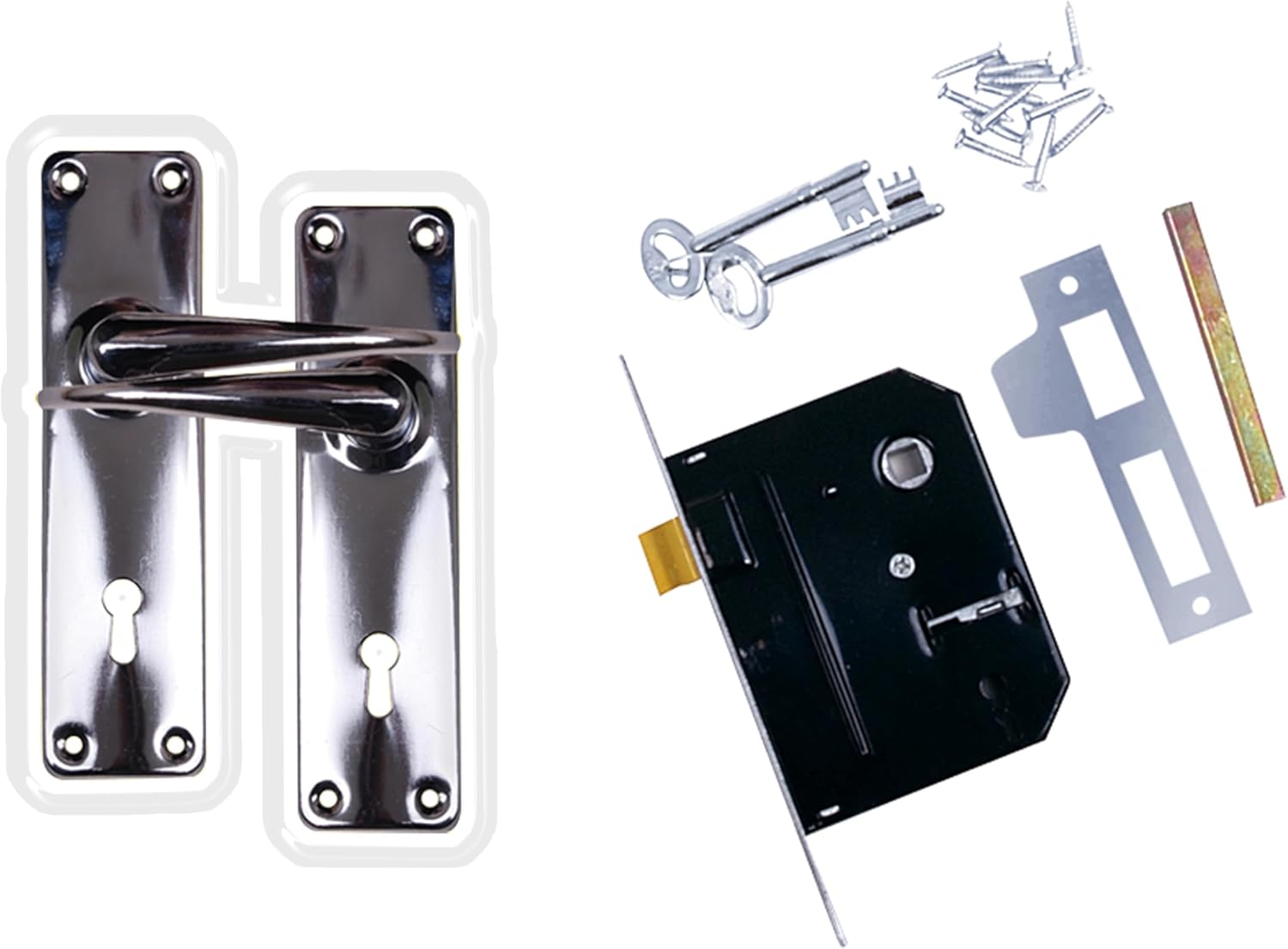 DID® 2 Lever Door Lock Set | Double Lever Mechanism | Pick-Resistant ...