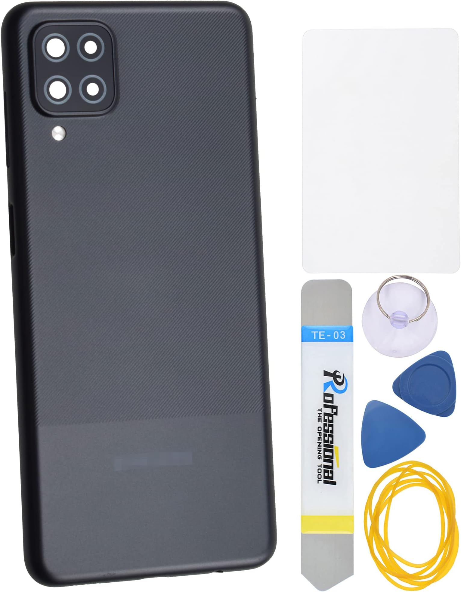 Amazon.com: Black Plastic Back Cover Replacement for Samsung Galaxy A12 ...