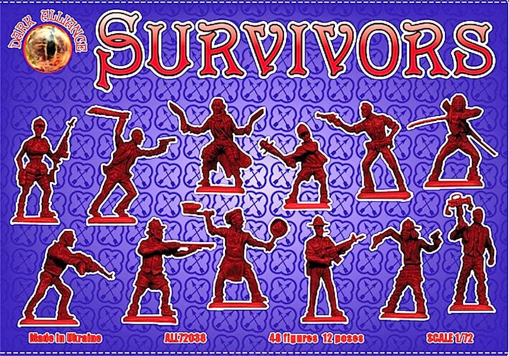 Redbox Dark Alliance - Survivants (antizombies) Zombie combattants 1/72 ...