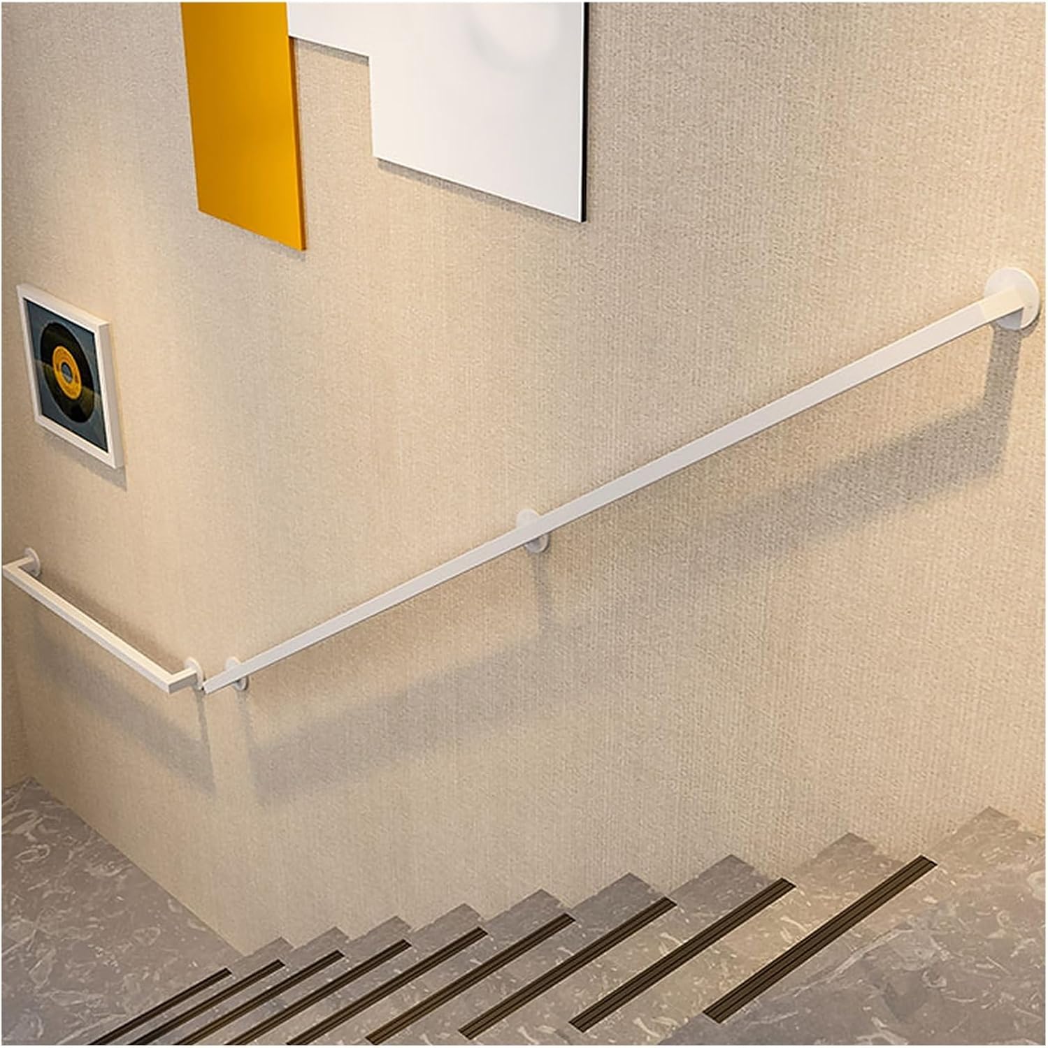 Square Modern Stair Hand Rail Staircase Railing Kit, Kindergarten/Patio ...