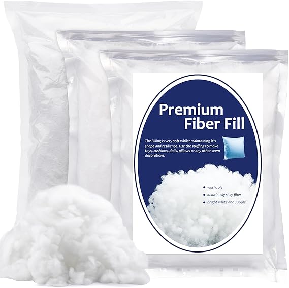 Amazon.com: 200g/7.05oz Polyester Fiber Fill, Premium Fiber Fill ...