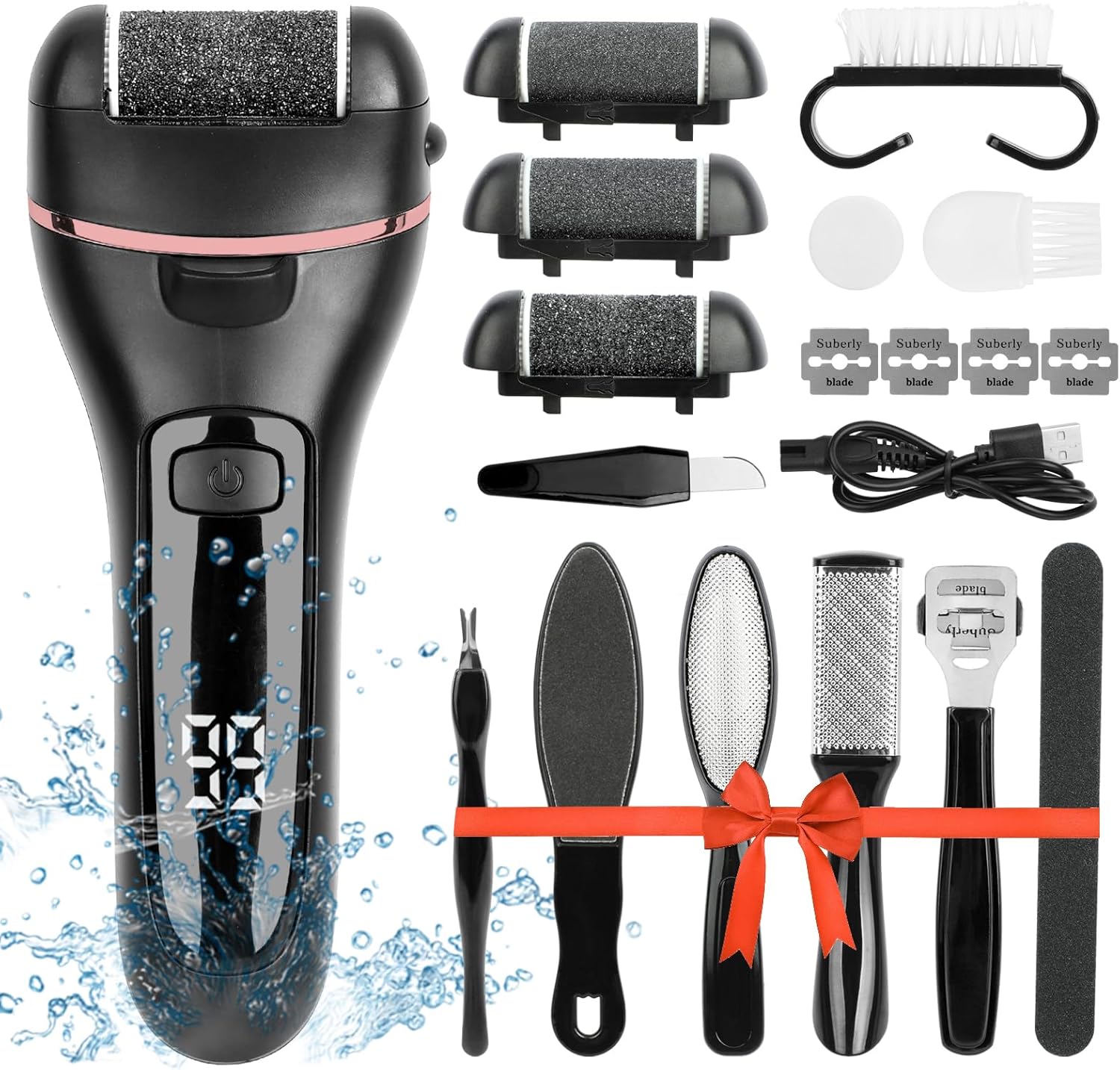 Amazon.com: Rechargeable Callus Remover for Feet, WOVTE Dual-Speed ...