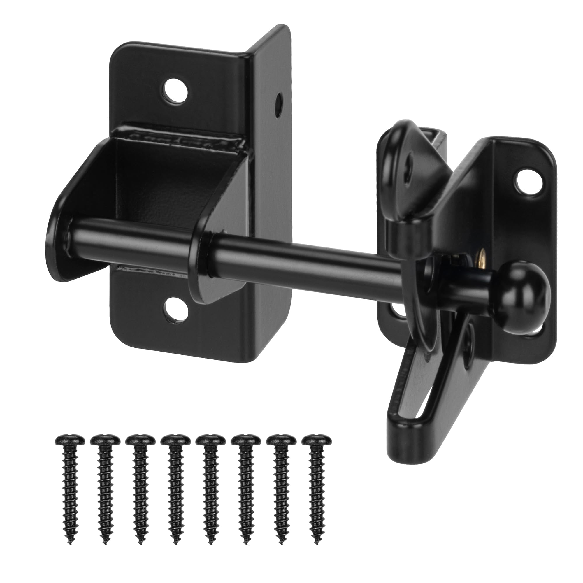 Snapklik.com : SANKINS Self-Locking Gate Latch For Wooden Fence Gate ...