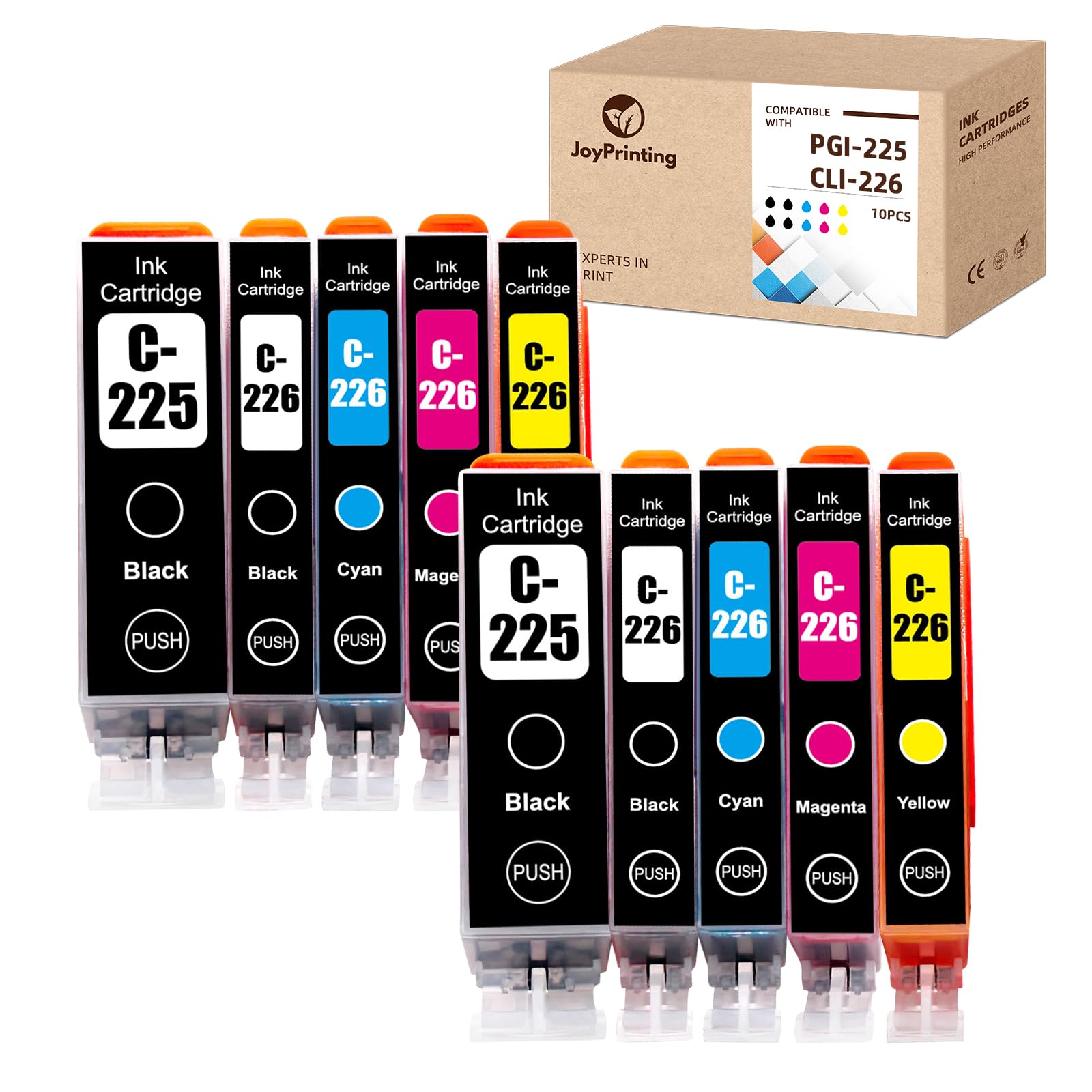 JoyPrinting PGI225 CLI226 Ink Cartridges Replacement for Canon PGI-225 ...