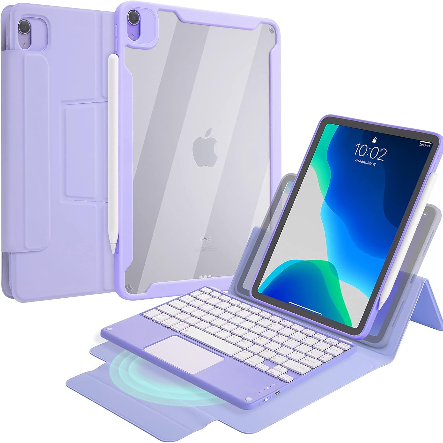 Amazon.com: iPad Air 5th Generation 4th Gen 10.9'' Vertical Keyboard ...