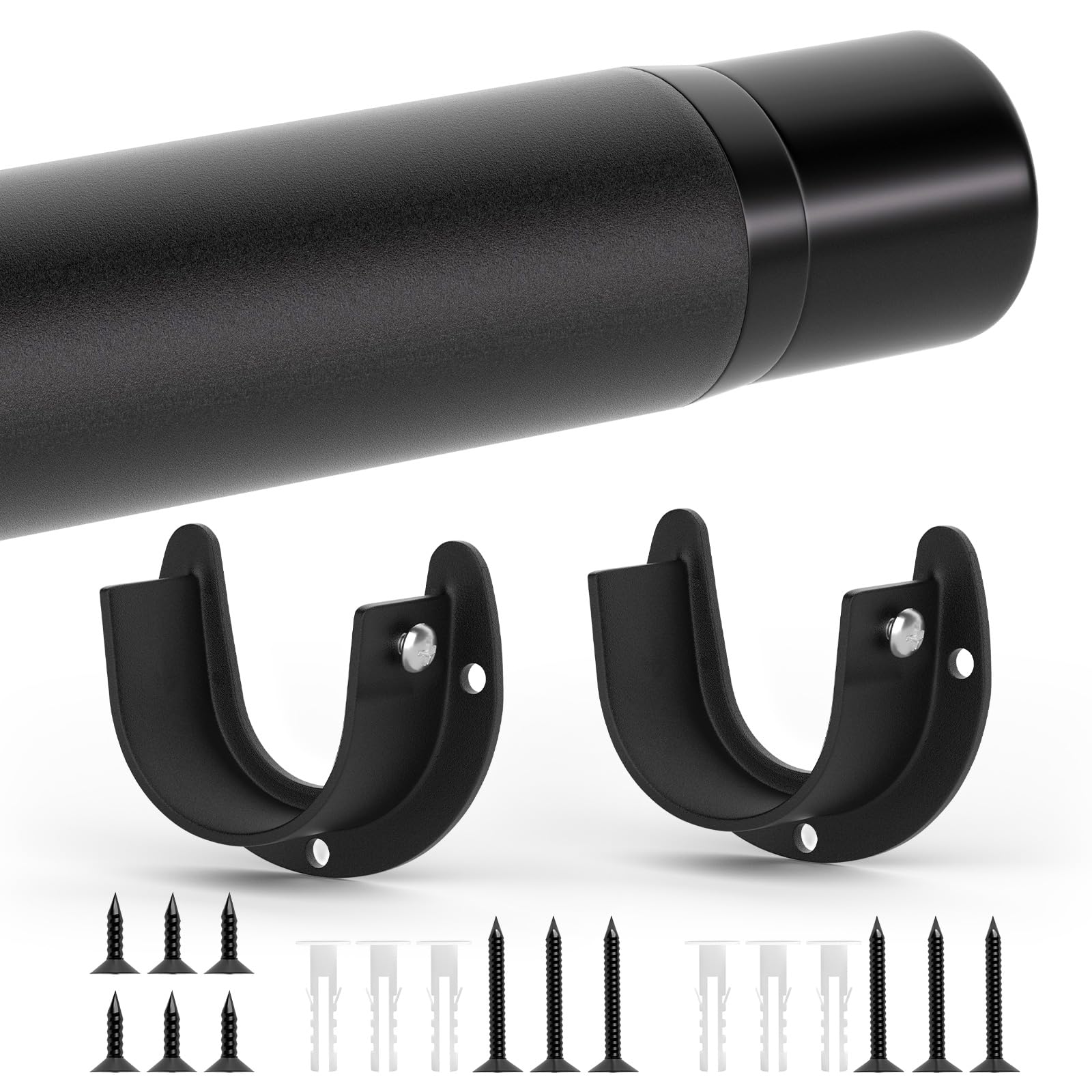 Snapklik.com : Closet Rod, 17 To 97 Inch Closet Rods For Hanging ...