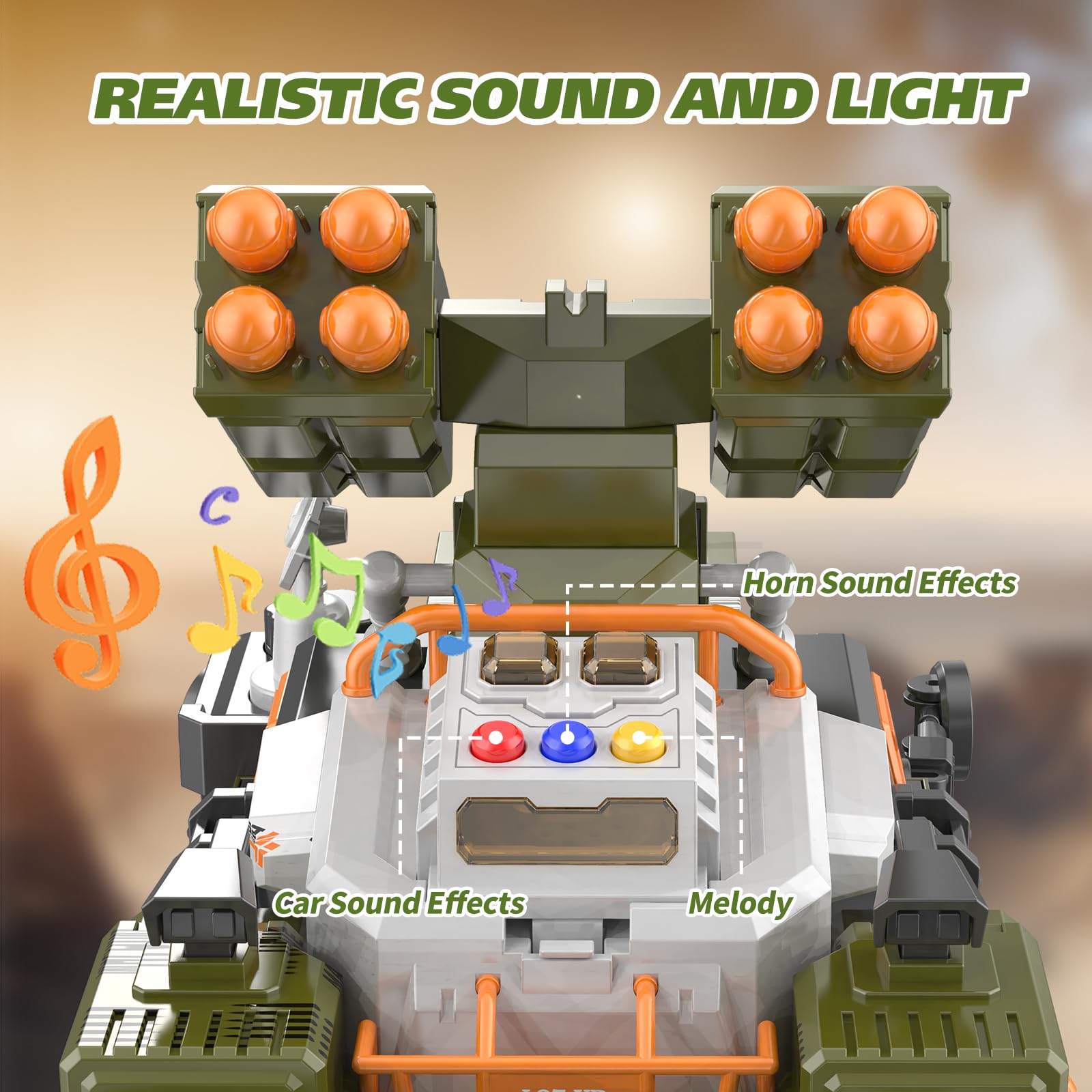 Snapklik.com : CUTE STONE Army Tank Toys, Army Men Tanks Playset
