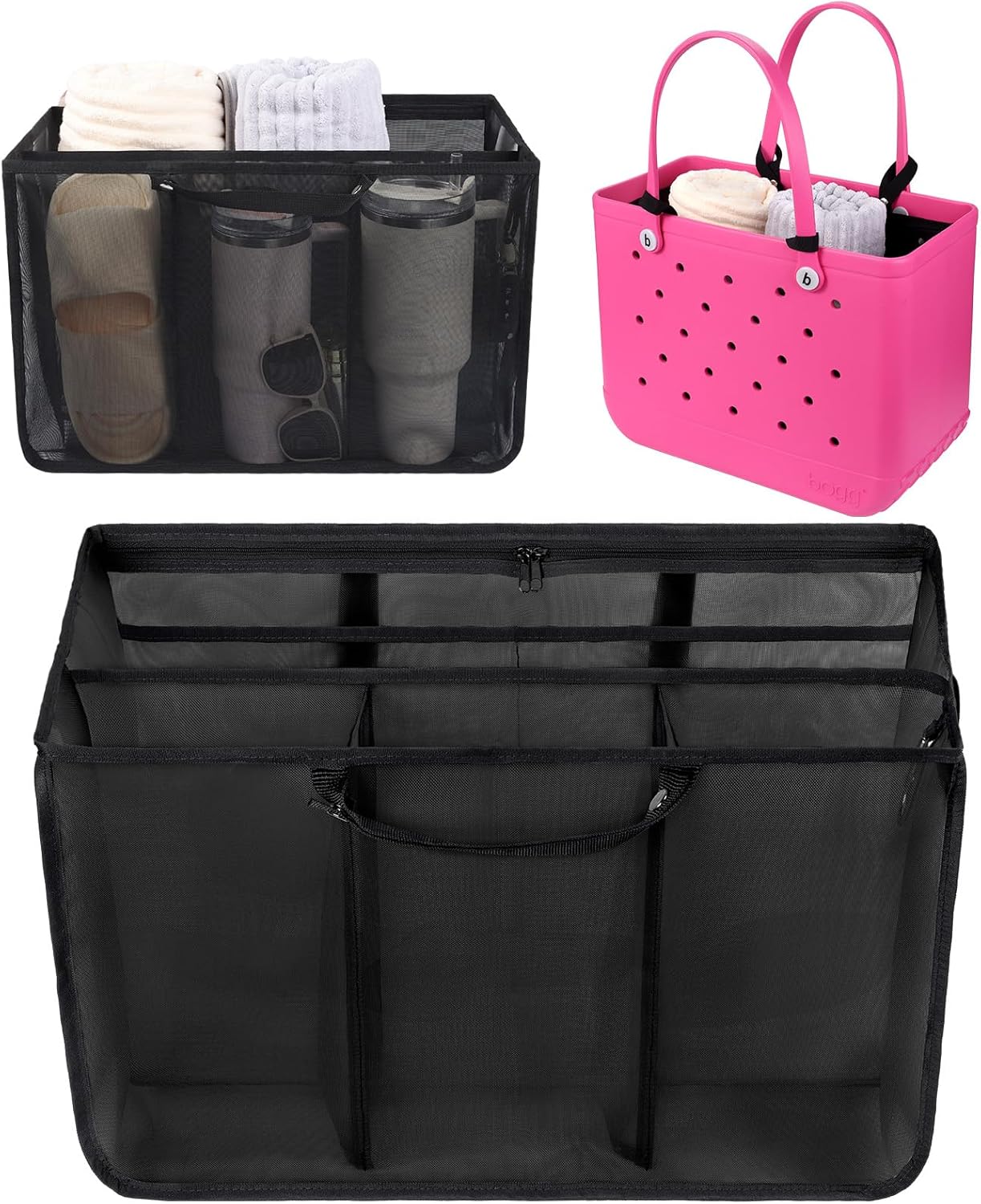 Amazon.com: OUTXE Beach Bag Organizer Compatible with X Large Bogg Bag ...