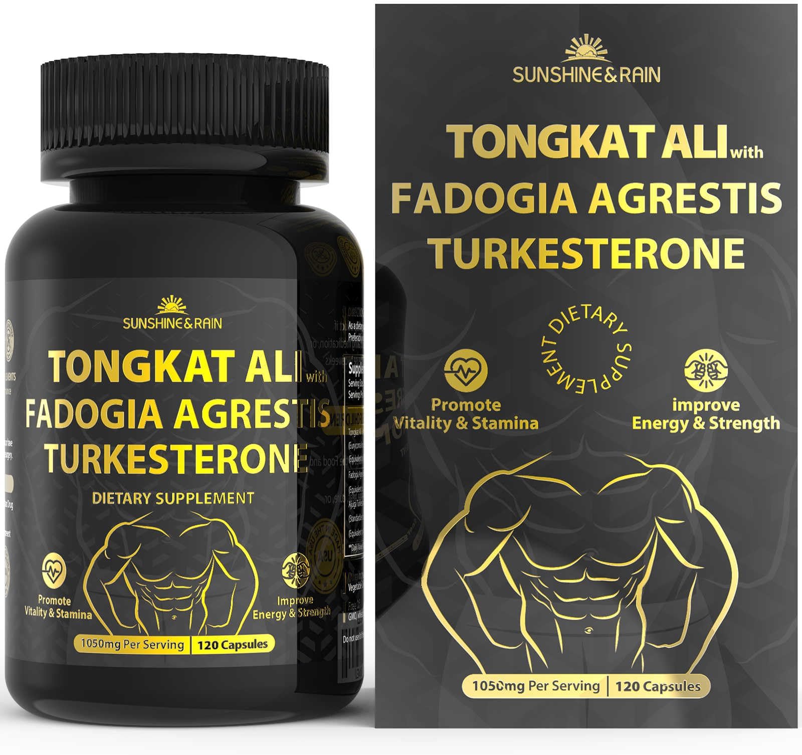 Amazon.com: Tongkat Ali + Fadogia Agrestis 2-in-1 T Supplement for Men ...