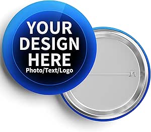 Amazon.com: Custom Pins Buttons Design Your Own Custom Bulk Photo Buttons Personalized Button ...