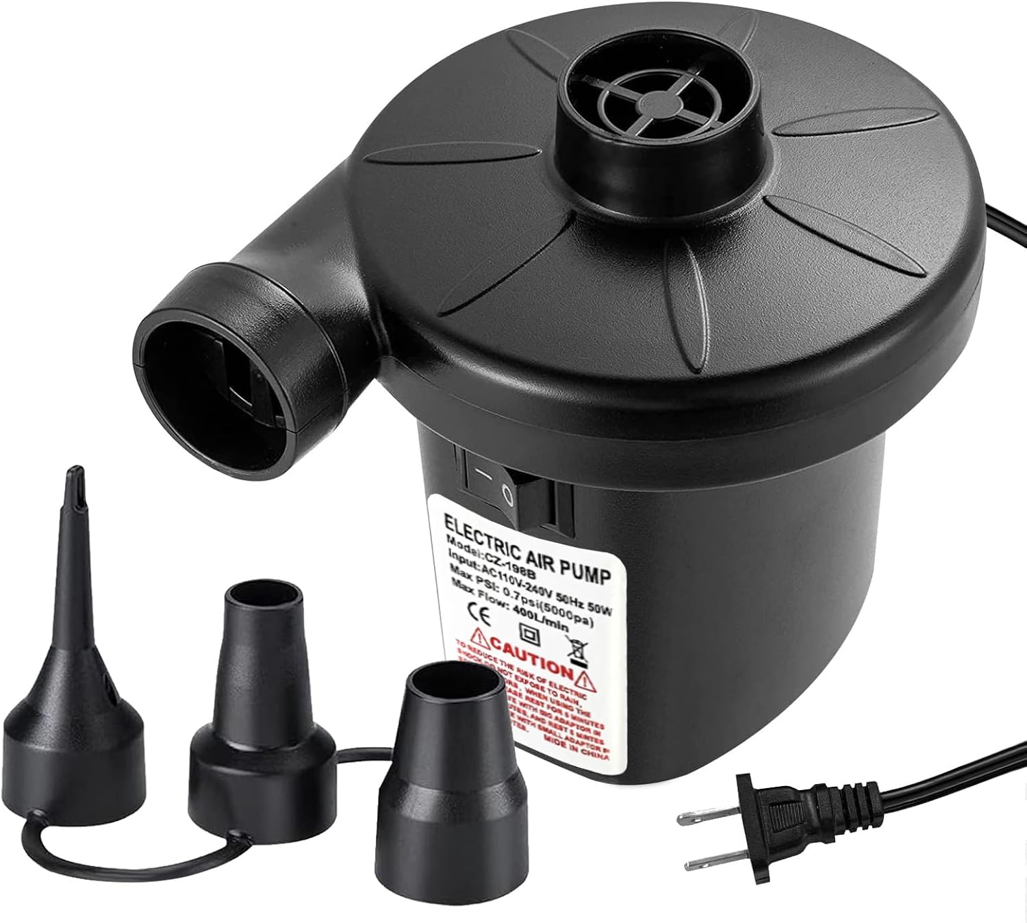 Amazon.com: Electric Air Pump for Inflatables, Portable Air Mattress ...