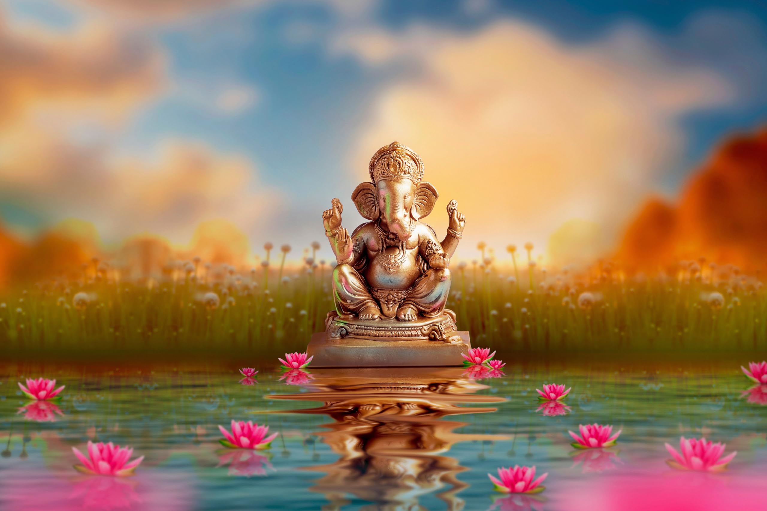Religious Photo Booth Background 8x6ft Indian Hindu God Backdrop - Ram ...