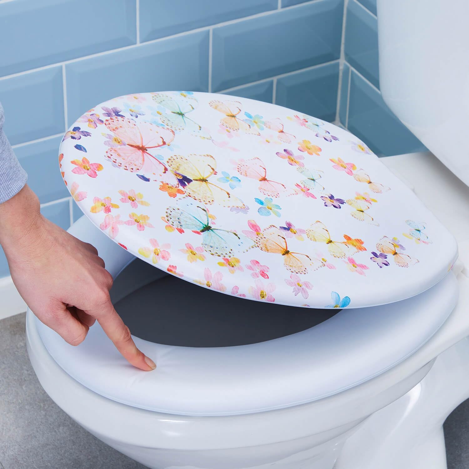 Soft Touch Padded Toilet Seat Butterfly Design : Amazon.co.uk: DIY & Tools