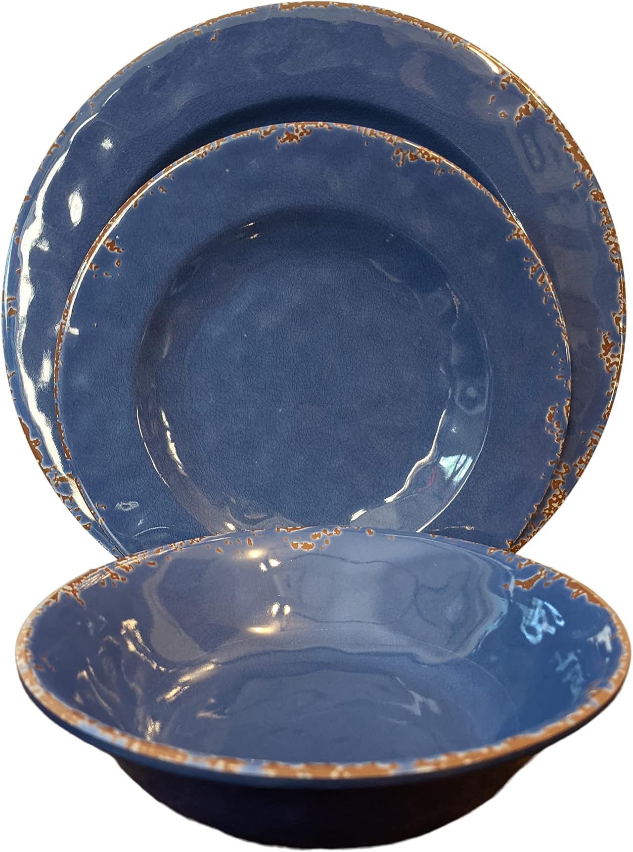 Amazon.com | Martha Stewart Gracie Lane Porcelain Dinnerware Set - Gold ...