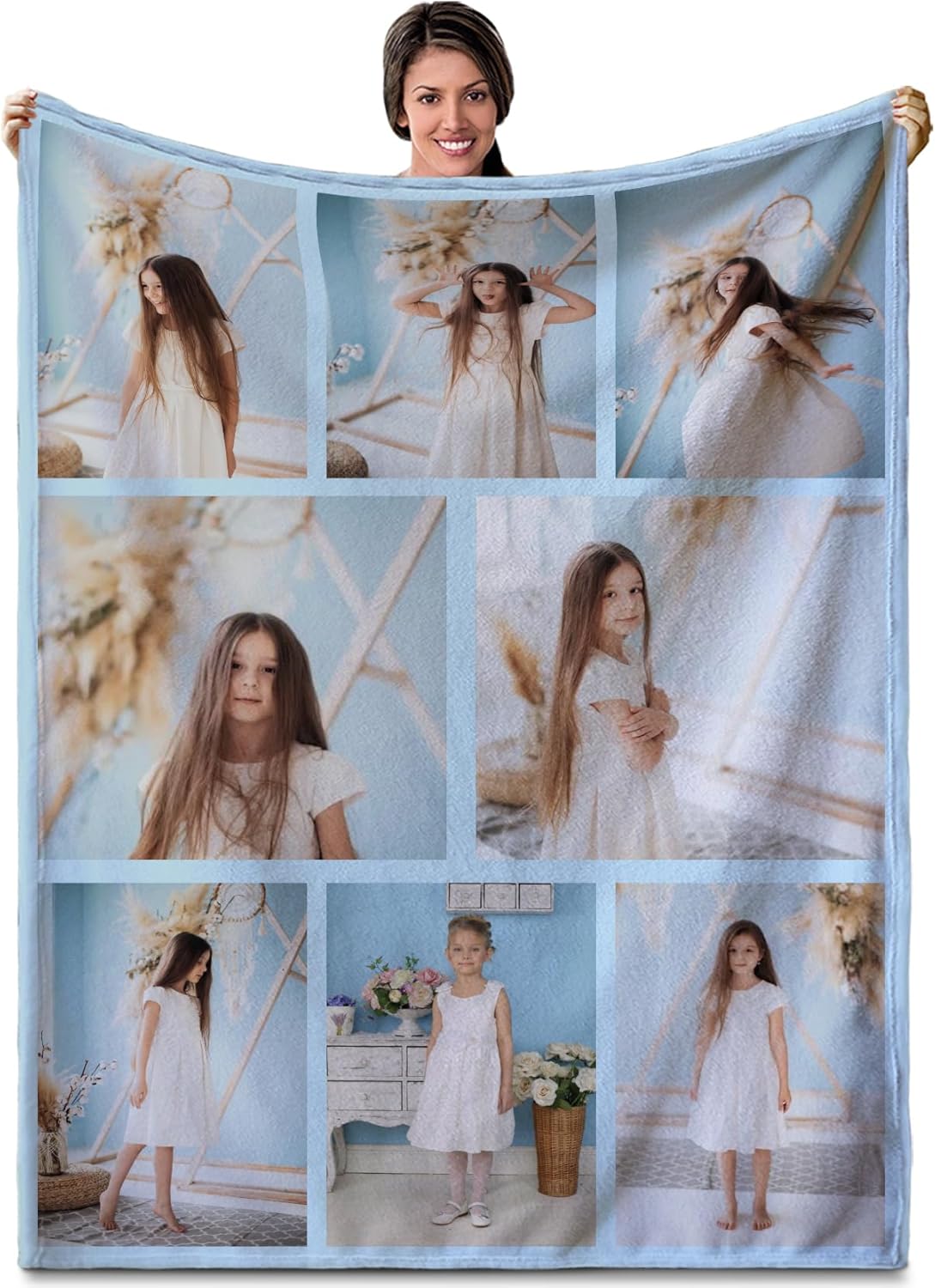 Personalisierte Decke, Fotodecke mit Eigenem Foto, Personalisiert Decke ...