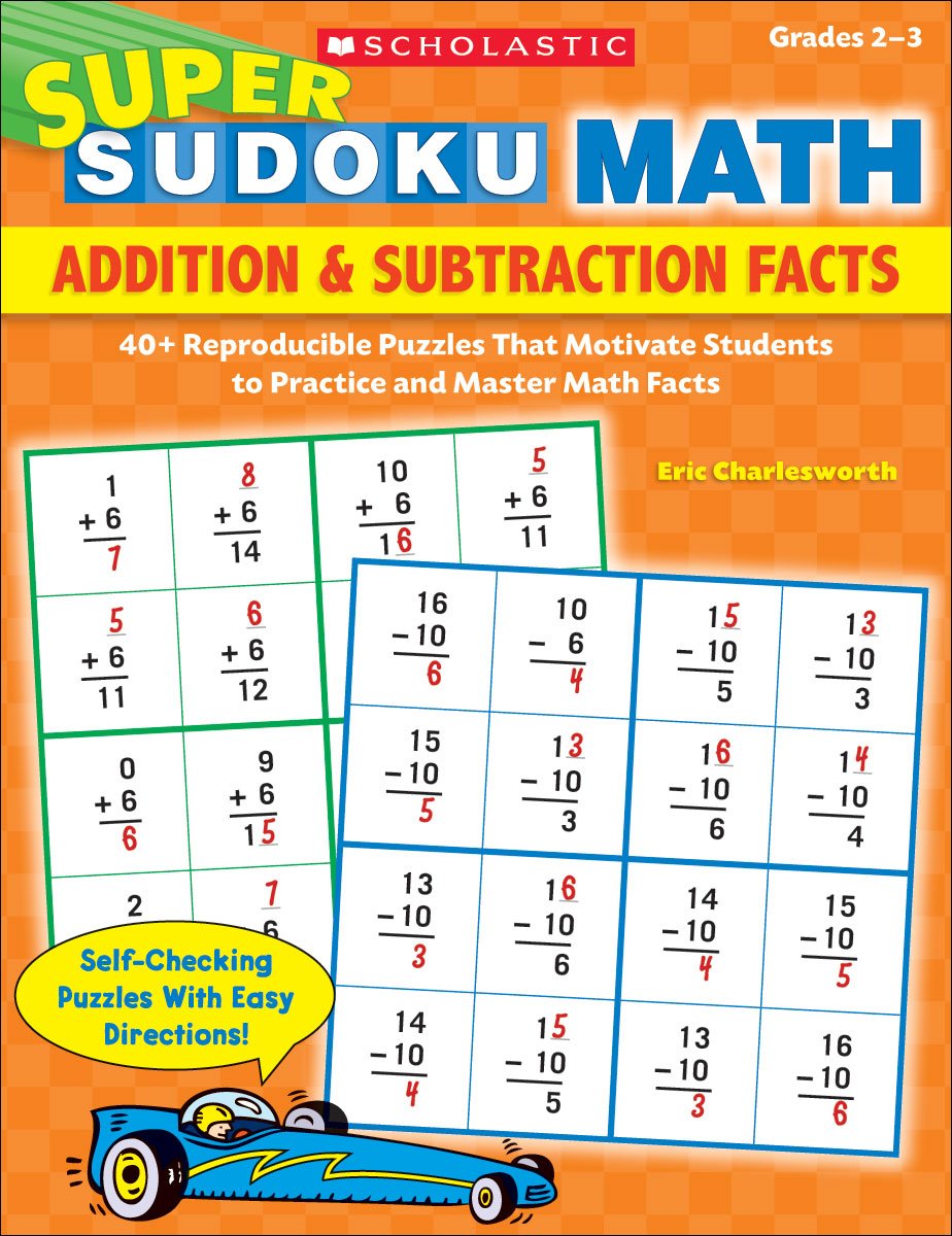 Amazon.com: Super Sudoku Math: Addition & Subtraction Facts: 40 ...