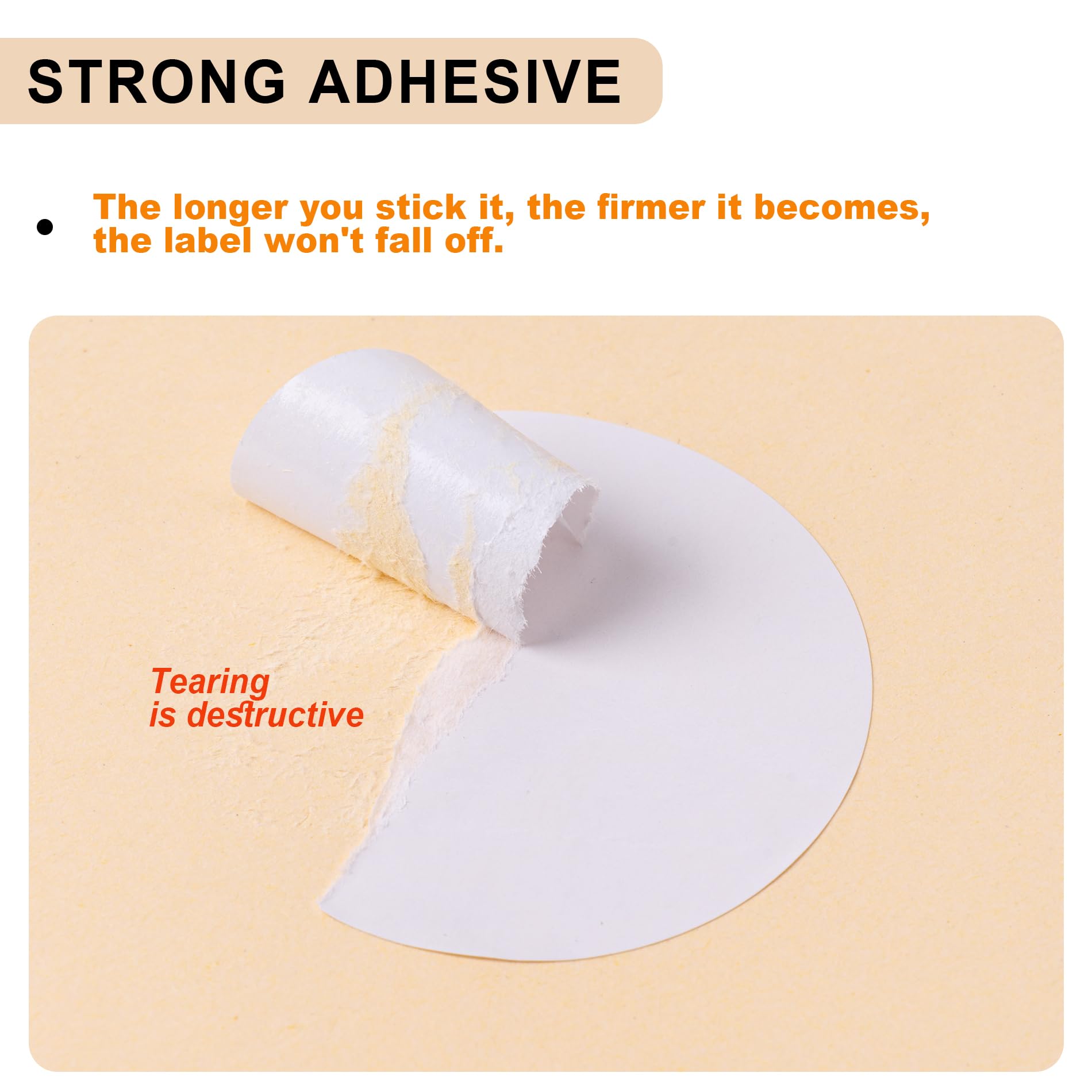 Snapklik.com : 3000 Pcs White Dot Stickers, 1" Label Sticker Round ...