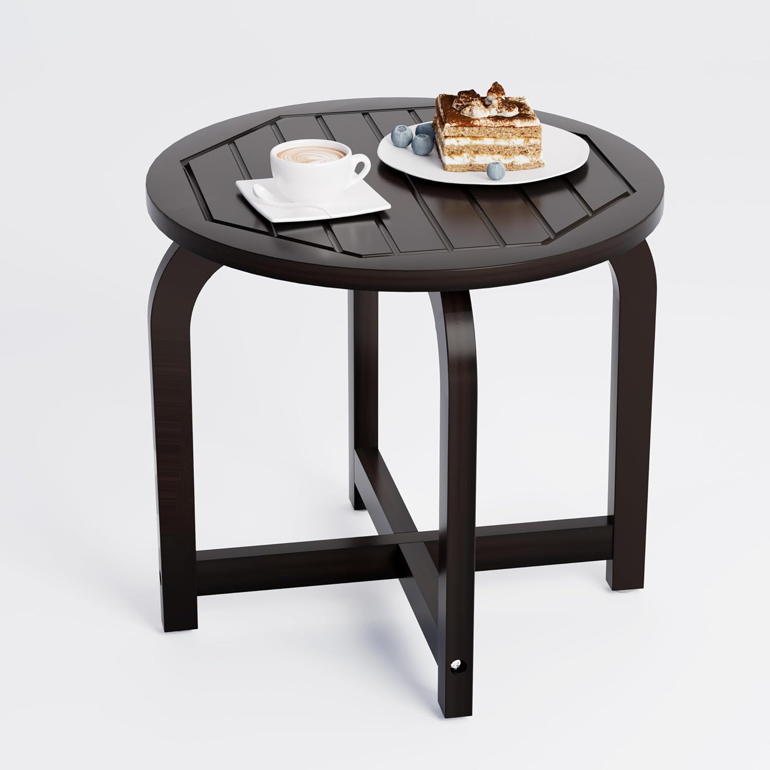 Amazon.com: Chilihom Wood Side Table,Small Round End Table,Accent Side ...