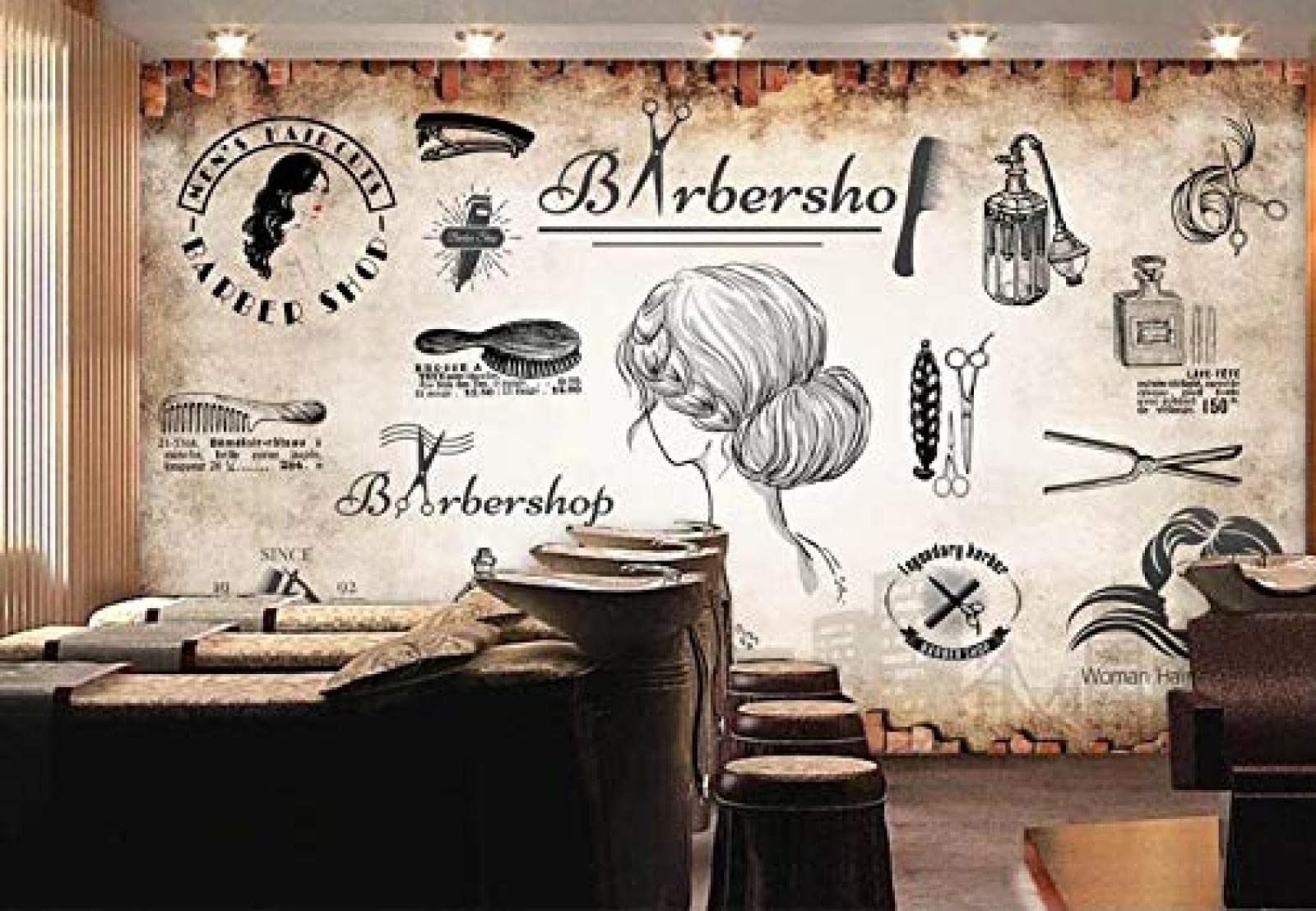Barber Shop Wallpaper Border