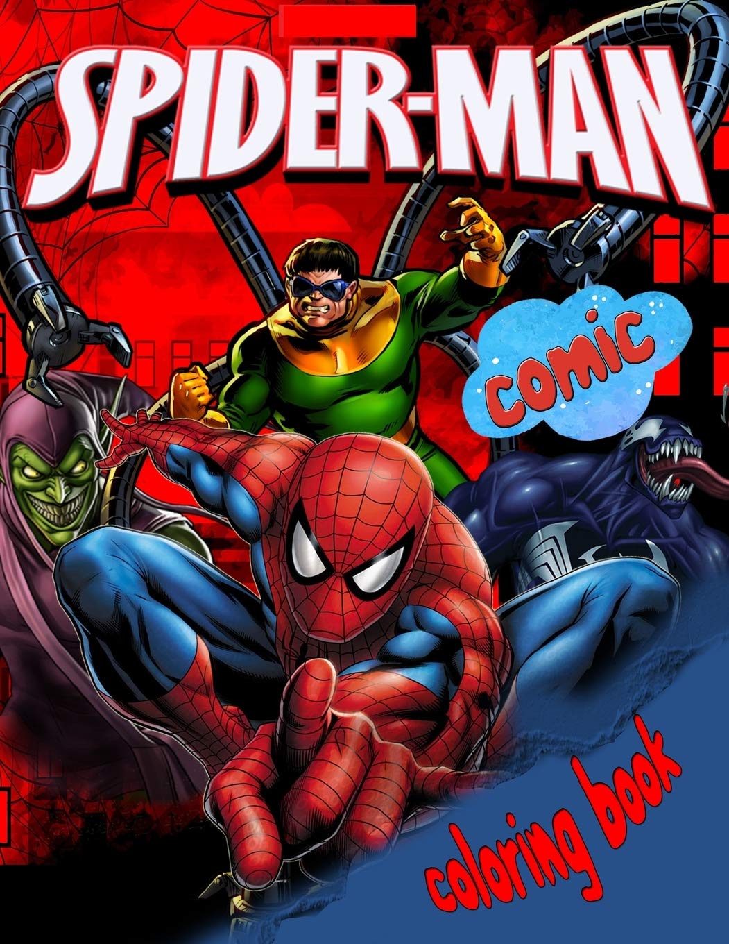 Spider Man Coloring Book Spiderman Giant Coloring Book With Excellent ...