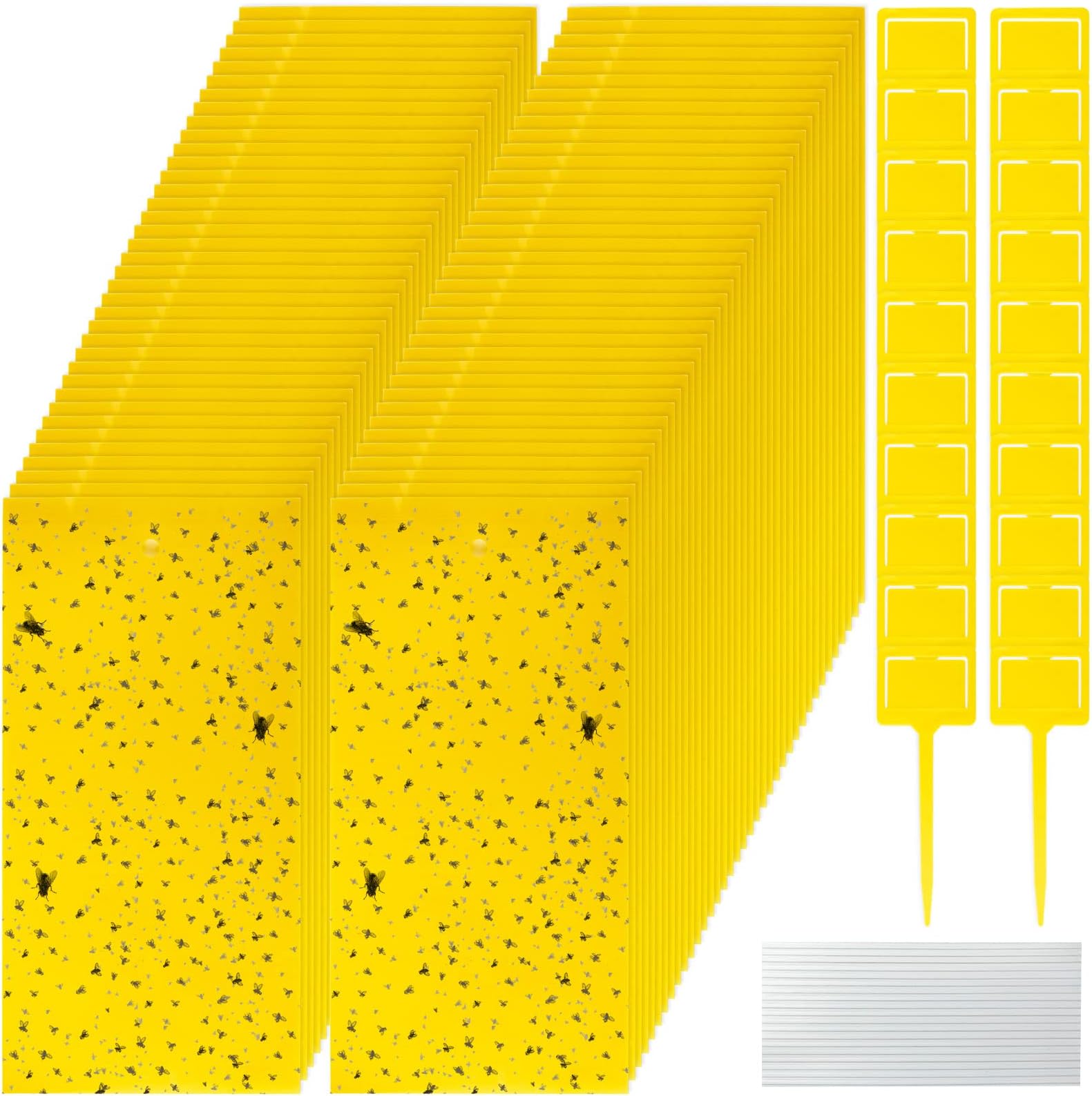 Amazon.com : 50 Pack 25 ea. 3" x 5" Yellow Sticky Cards & 25 ea.12 Long ...