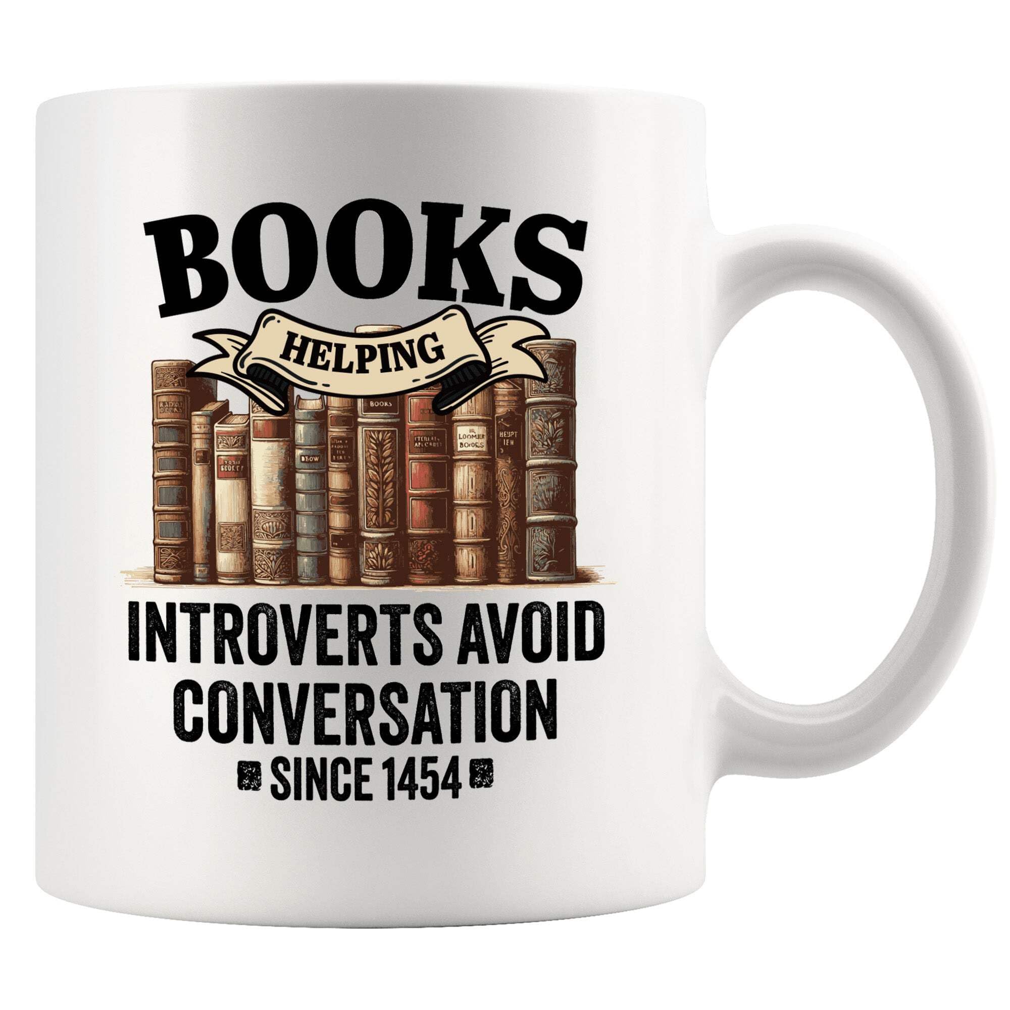 Amazon.com: Books Helping Introverts Avoid Conversation Since 1454 Book ...