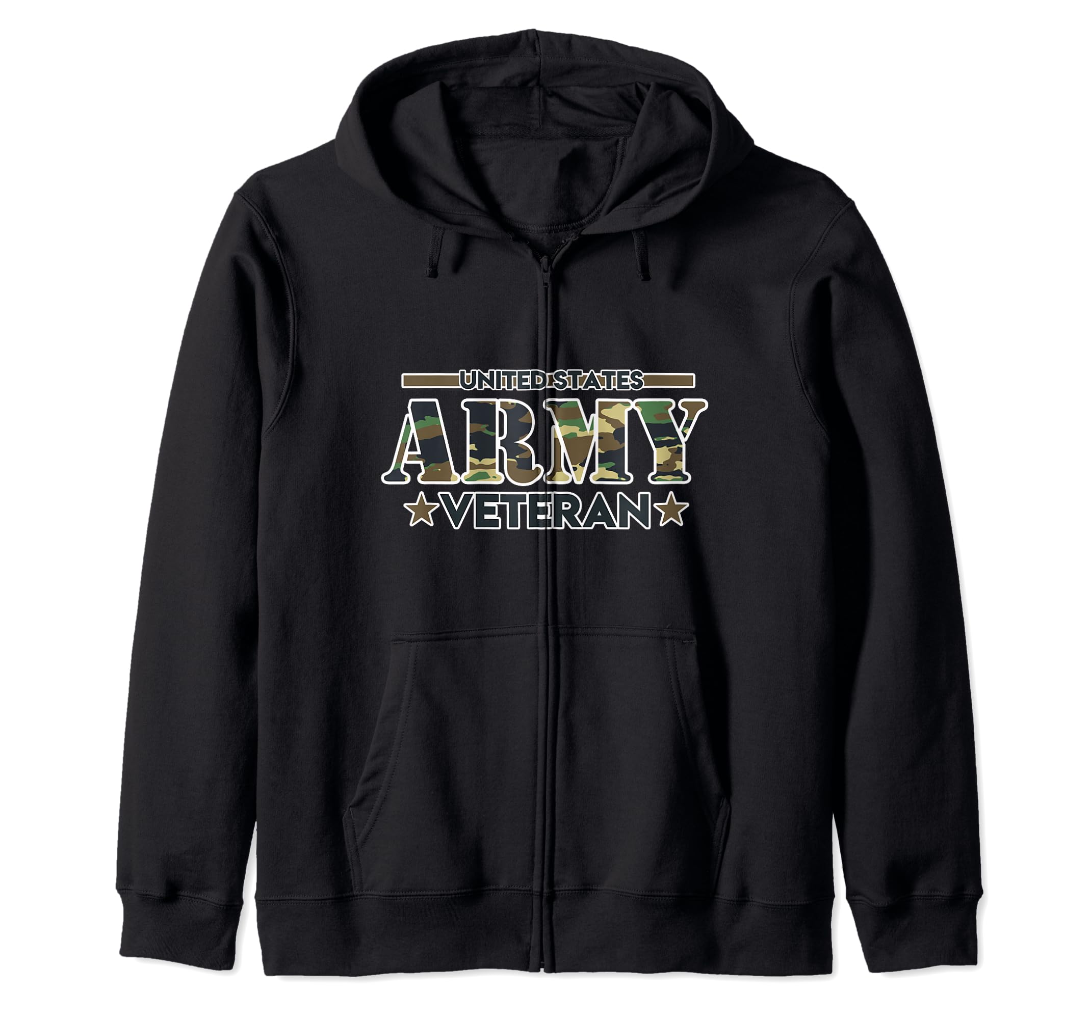 Amazon.com: Veteran Shirt for Men - United States Army Veteran Zip ...