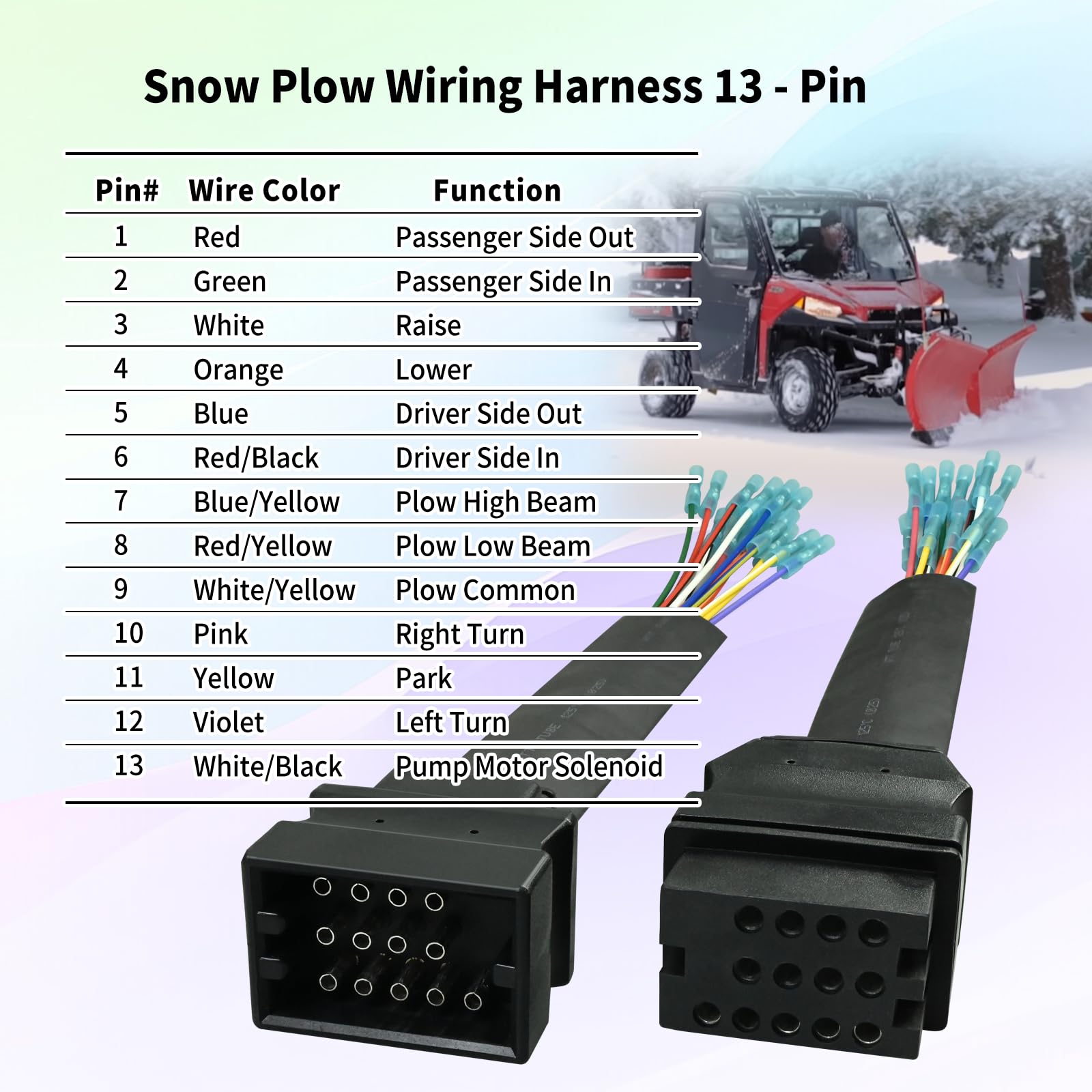Boss Harness Repair Kit Sell 13 Pin Harness Connector MSC04753 MSC04754 ...
