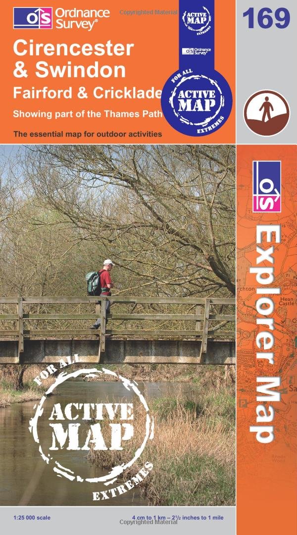 Cirencester and Swindon (OS Explorer Map Active): Ordnance Survey ...
