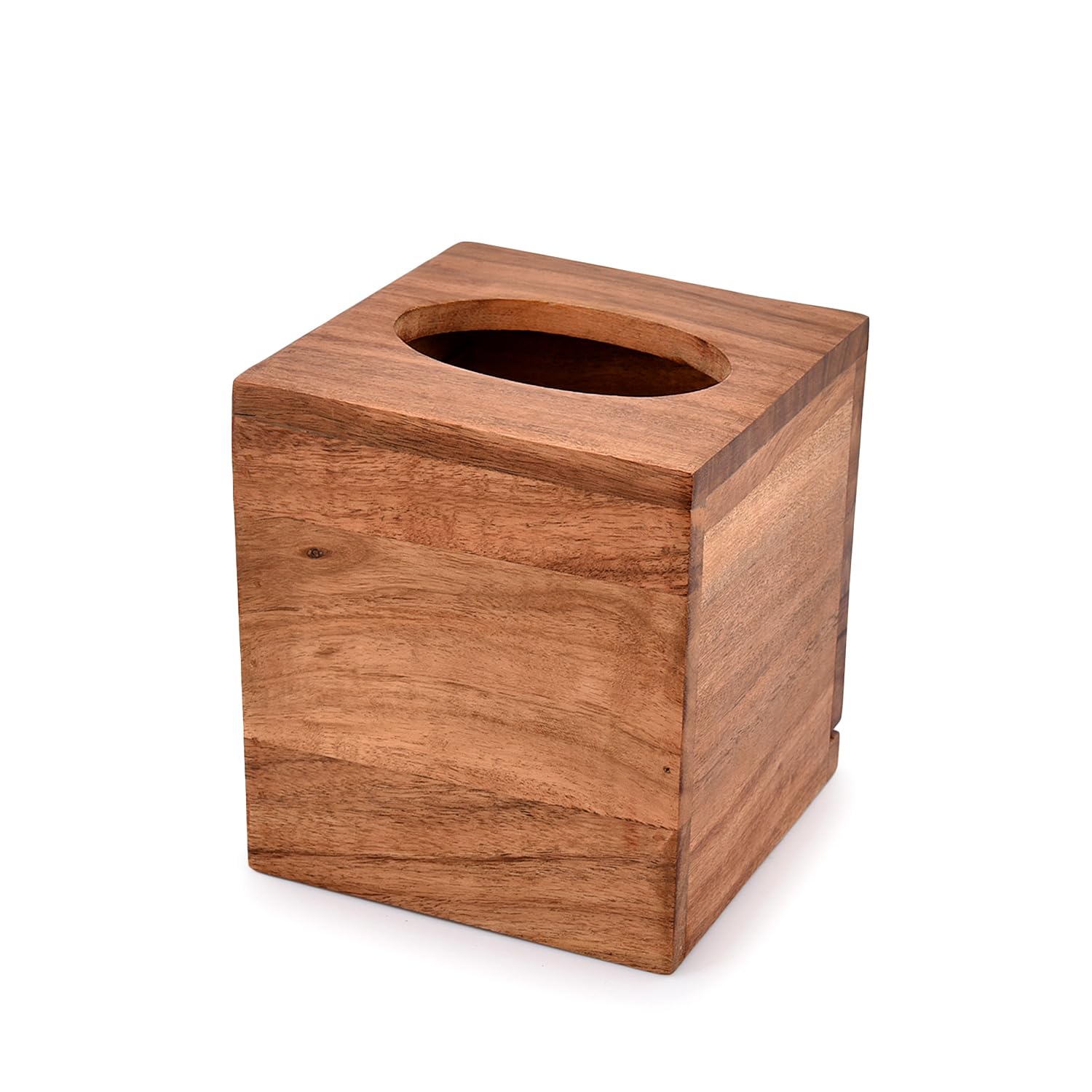 Amazon.com: NIRMAN Acacia Wood Square Tissue Box with Slide-Out Bottom ...