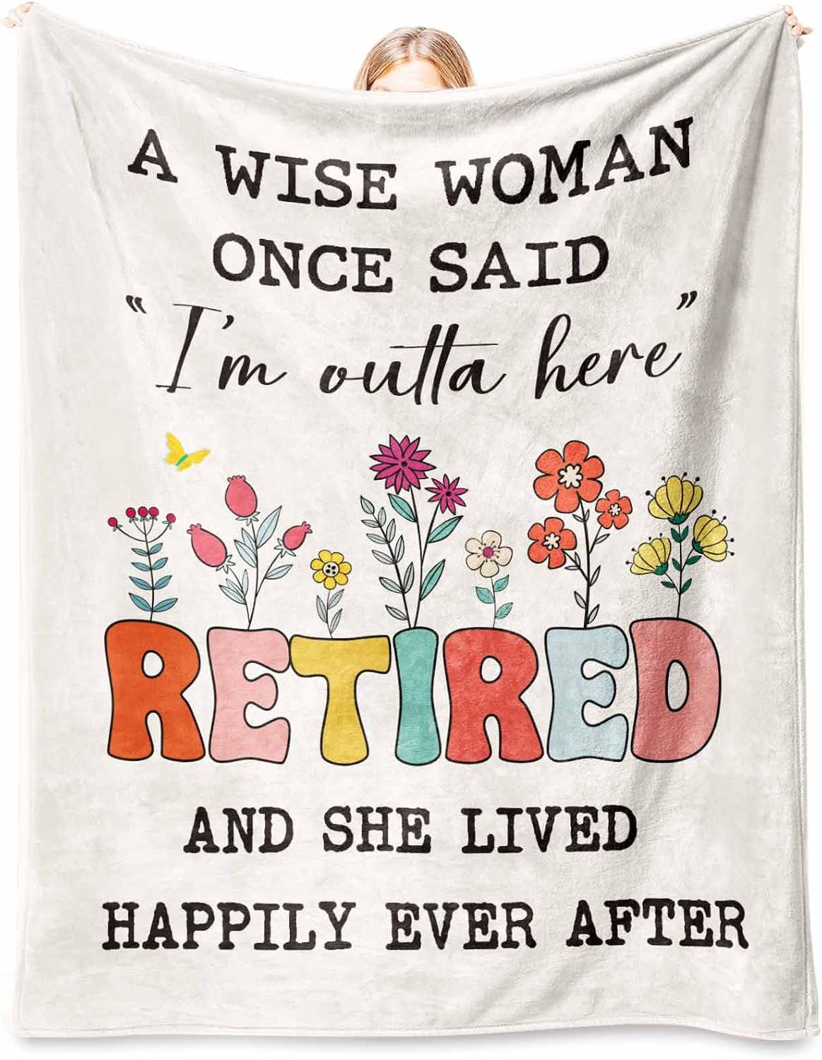 Amazon.com: Glydein Retirement Gift for Woman 2026, Soft Flannel ...