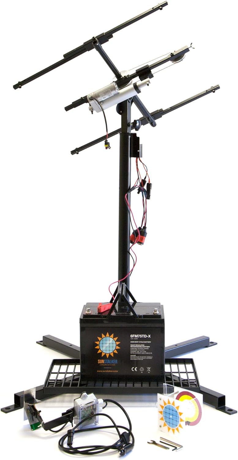 Amazon.com: Sun Stalker Portable Solar Panel Mount Stand with Battery ...