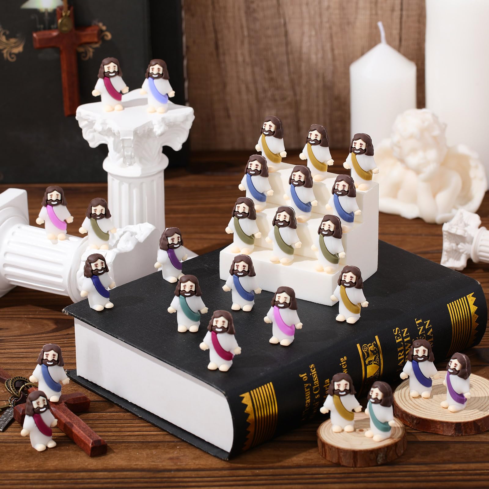 Snapklik.com : Barydat 150 Pack Mini Jesus Figurines Bulk Little Jesus ...
