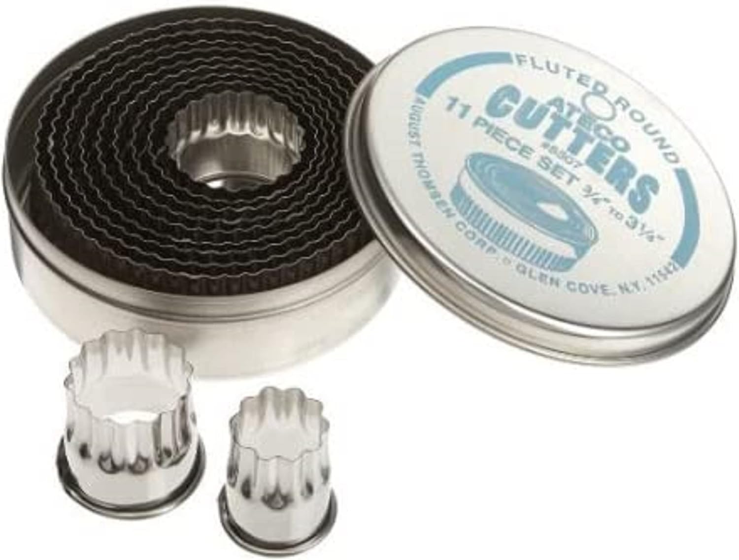 Ateco 11-Piece Fluted Round Cutter Set : Amazon.ca: Home