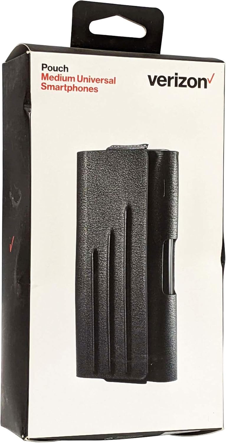 Amazon.com: Verizon Wireless Vegan Leather Pouch w/ Belt Clip for ...